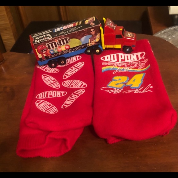Nascar | Accessories | Nascar Jeff Gordon Socks And Toy Truck Trailer ...